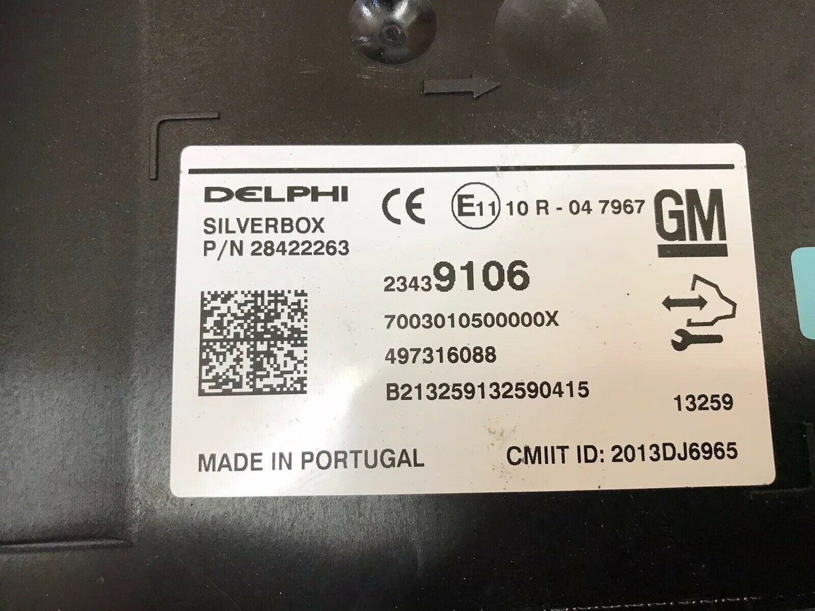 GM Opel, Vauxhall Radio SilverBox, HMI 2.5 and HMI 2.0 module VIN ...