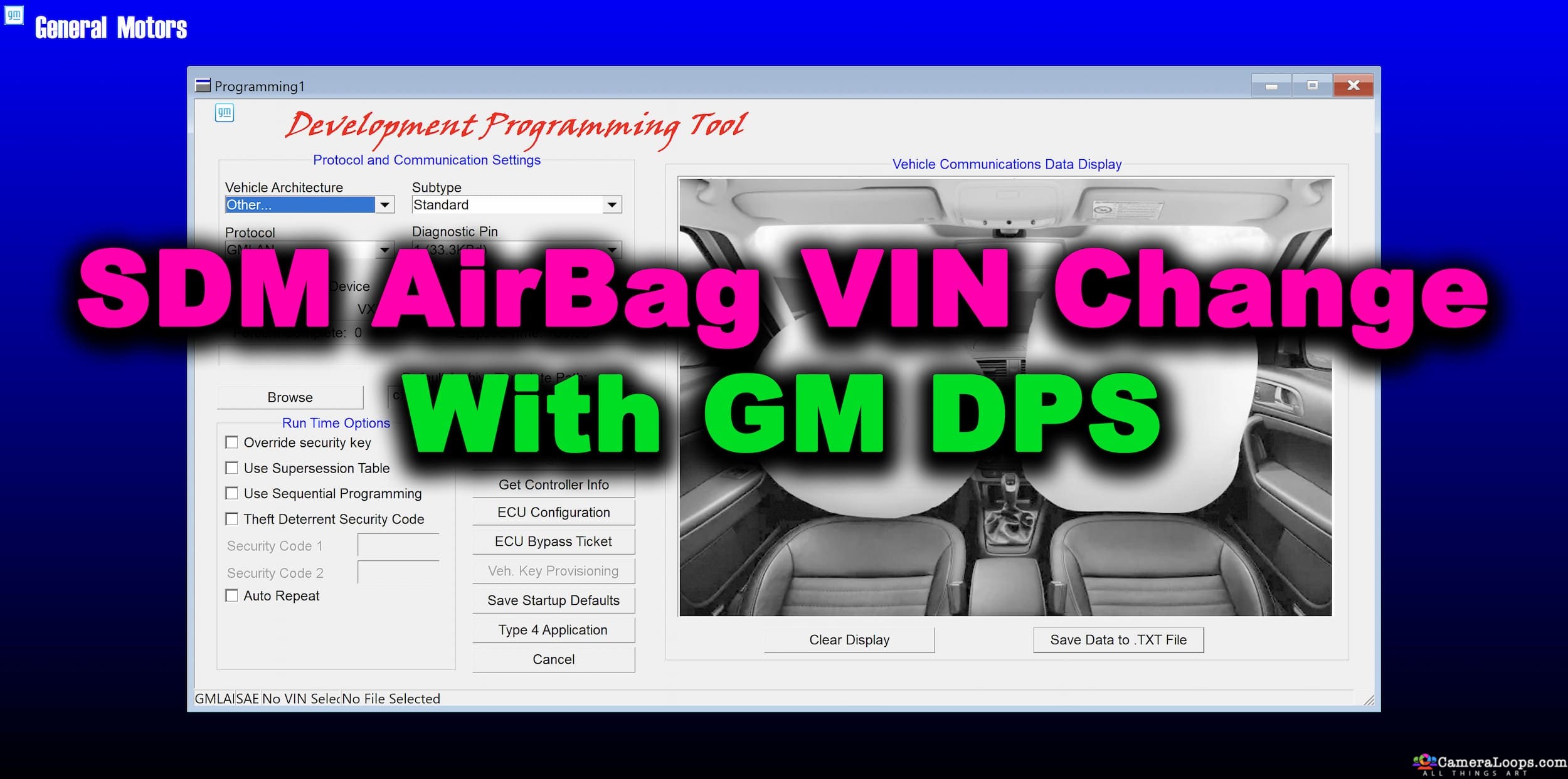 SDM AirBag VIN Change 2 Bytes seed - SDM AirBag Files - www.CameraLoops.ru