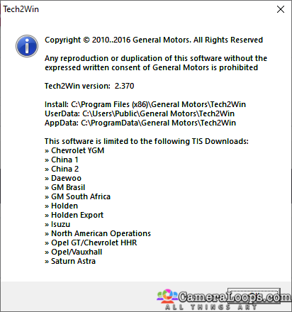 Tech2Win - GM Software Tools - www.CameraLoops.ru