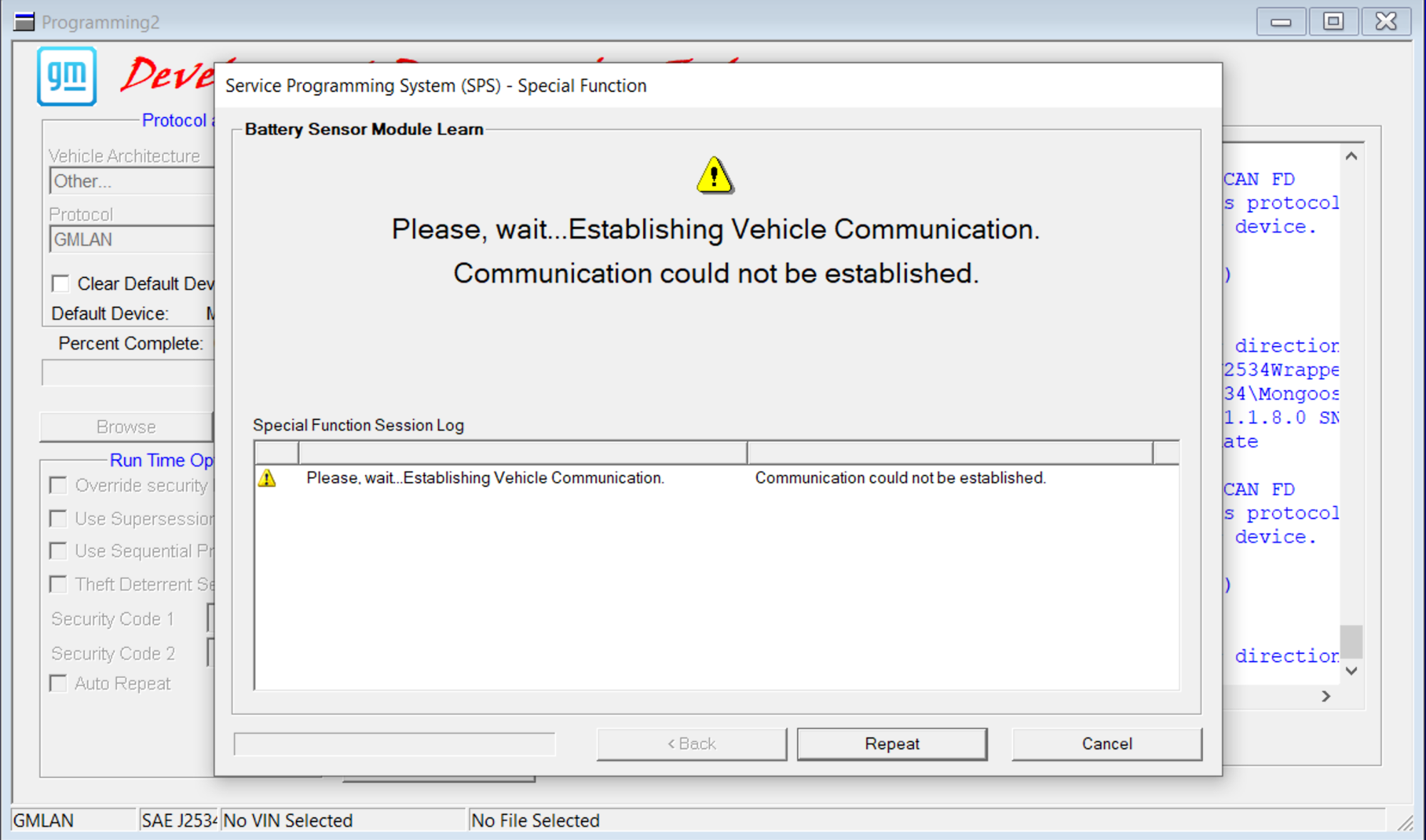 Battery sensor learn Chevrolet Tracker - Type4 DPS Files - www ...