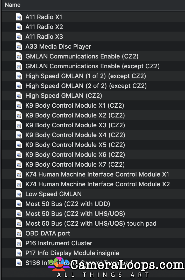 Insignia Buick Regal modules pinouts schematic files in PDF format ...