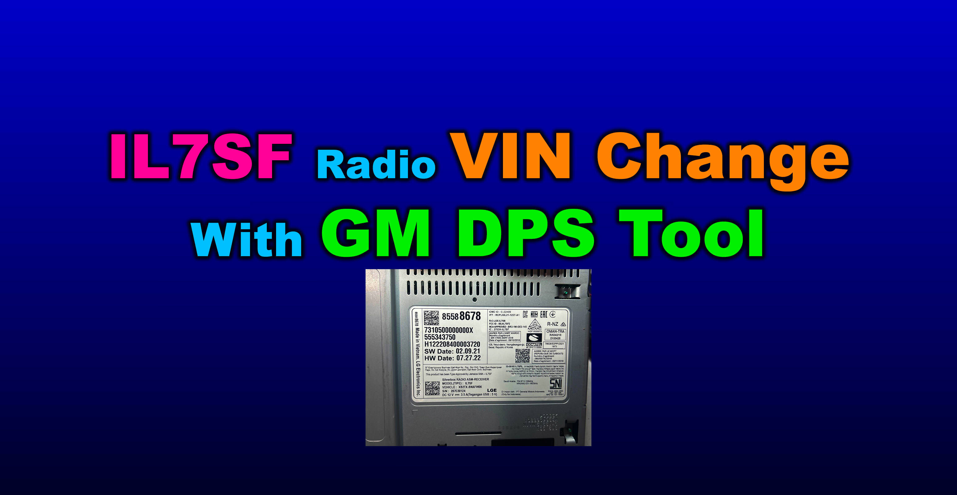 How to change VIN & PIN in GM ECM/ECU Modules Using The DPS Tool - Articles