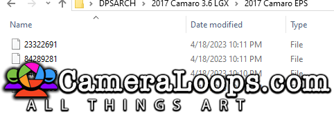 2017 CAMARO EPS DPS FORMAT - EPS Files - www.CameraLoops.ru