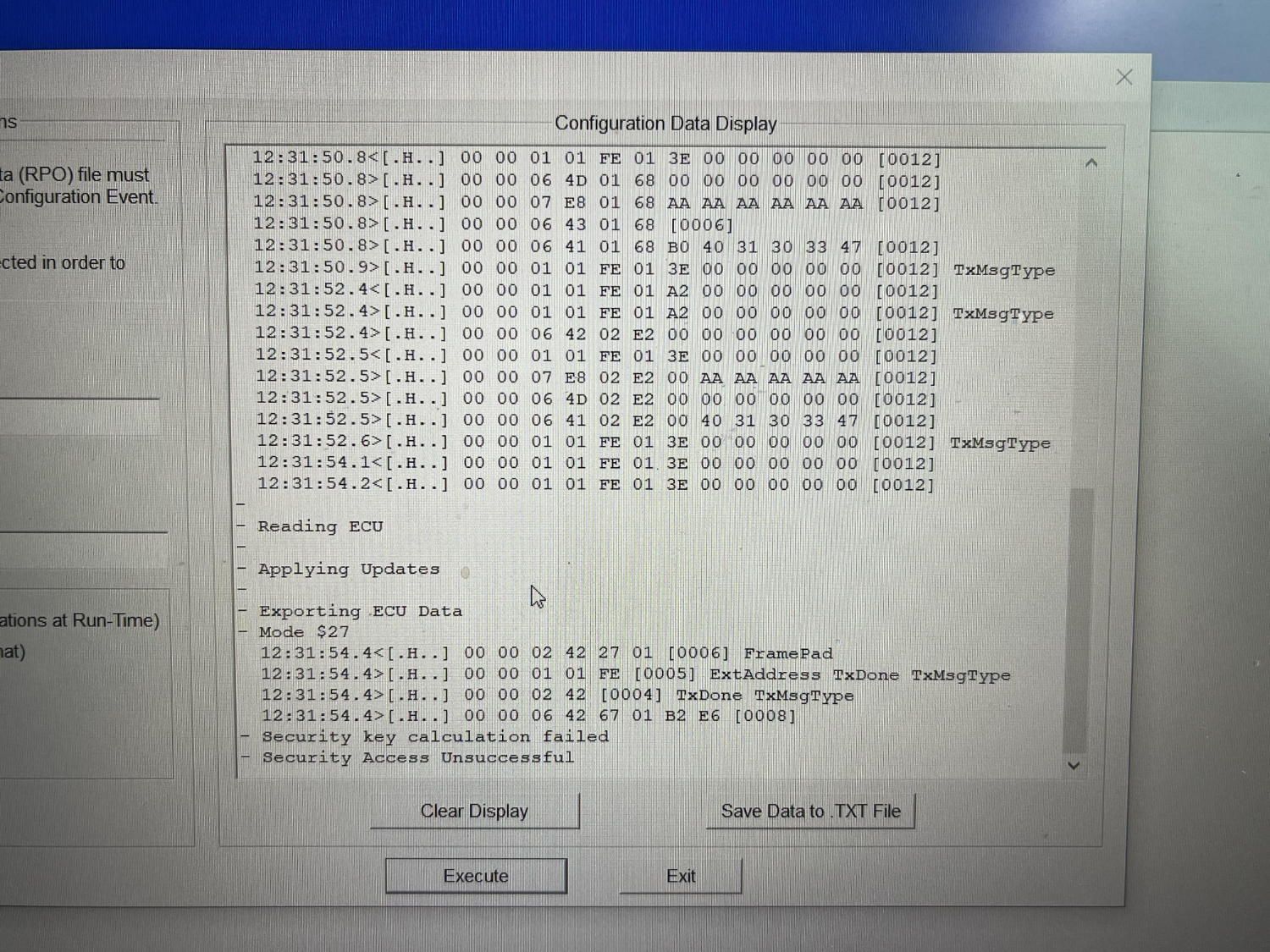 Unable to run ECU configuration in DPS - GM Car Hacking Forum - www ...