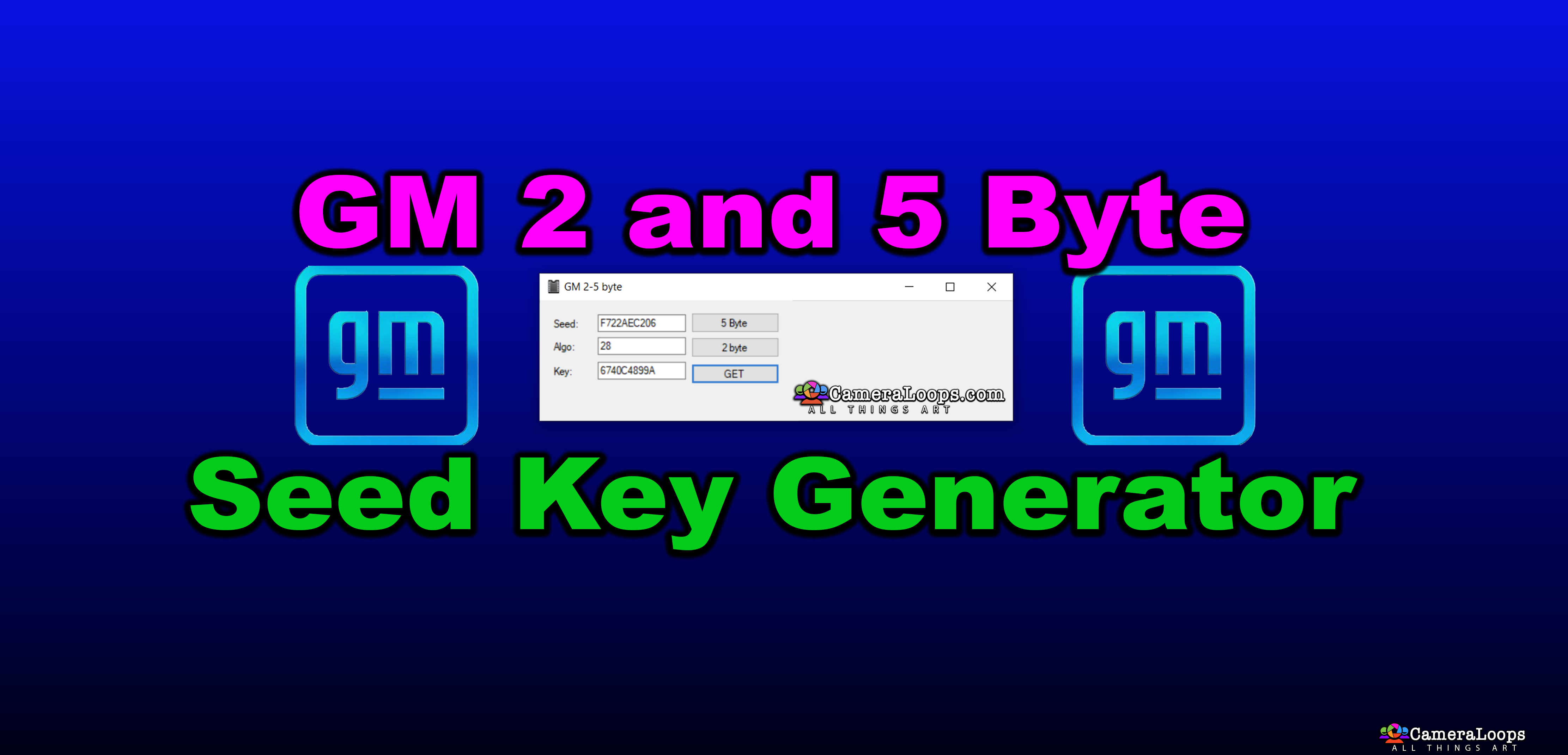 GM Seed Key Generator Tool - GM Software Tools - www.CameraLoops.ru